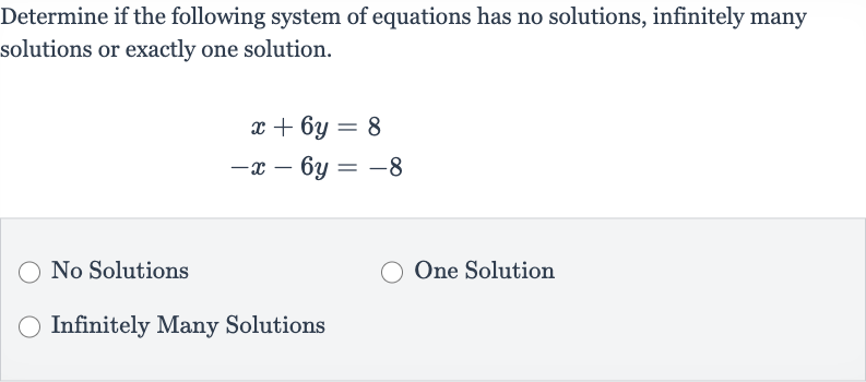 Solved Determine If The Following System Of Equations Has No Soluti